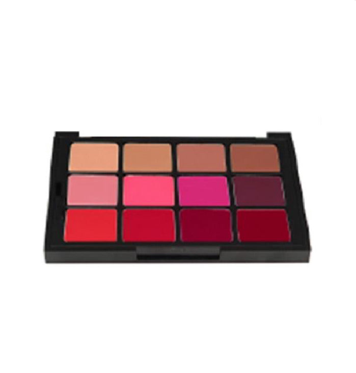 PALETA DE 12 TONALIDADES DE LABIALES ALTA PIGMENTACIÓN – Mundo Glam mx